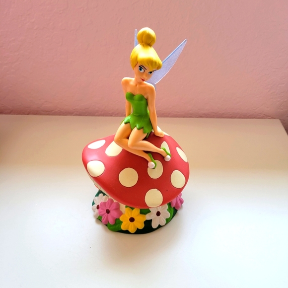 Disney | Other | Disney Tinkerbell Bank Mushroom Cottagecore Fairycore ...